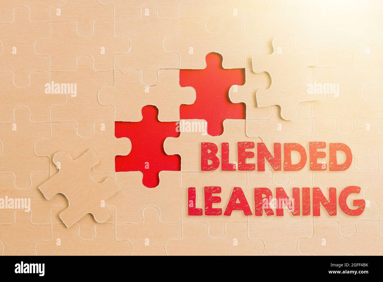 Hand writing sign Blended Learning. Word for combines traditional ...