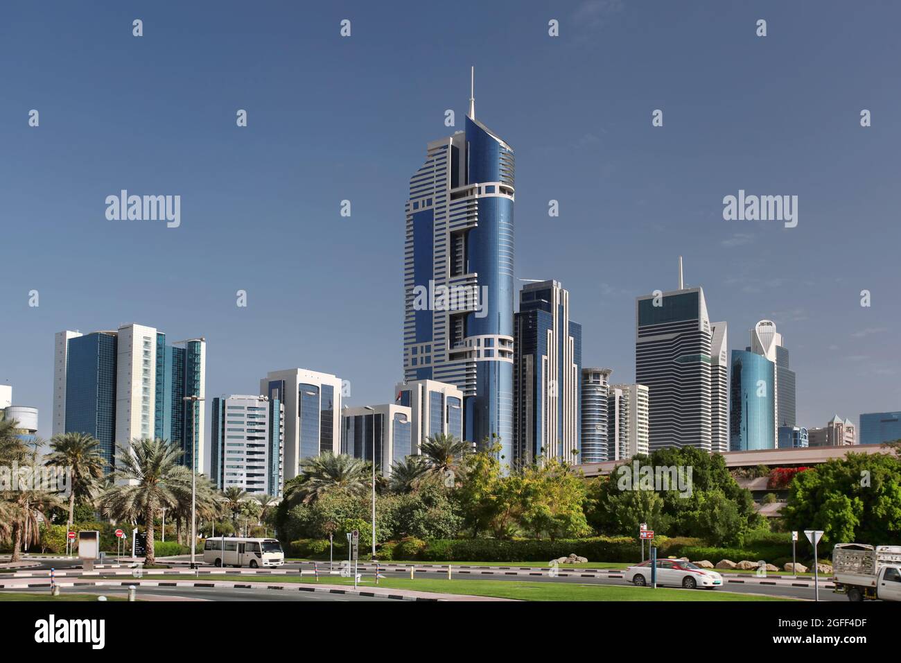 Cityscape of Dubai with modern futuristic architecture , United Arab ...