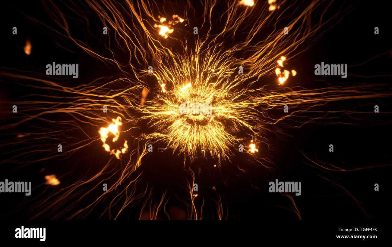 Burning Flare Nerves Line Effect Abstract Background Stock Photo - Alamy