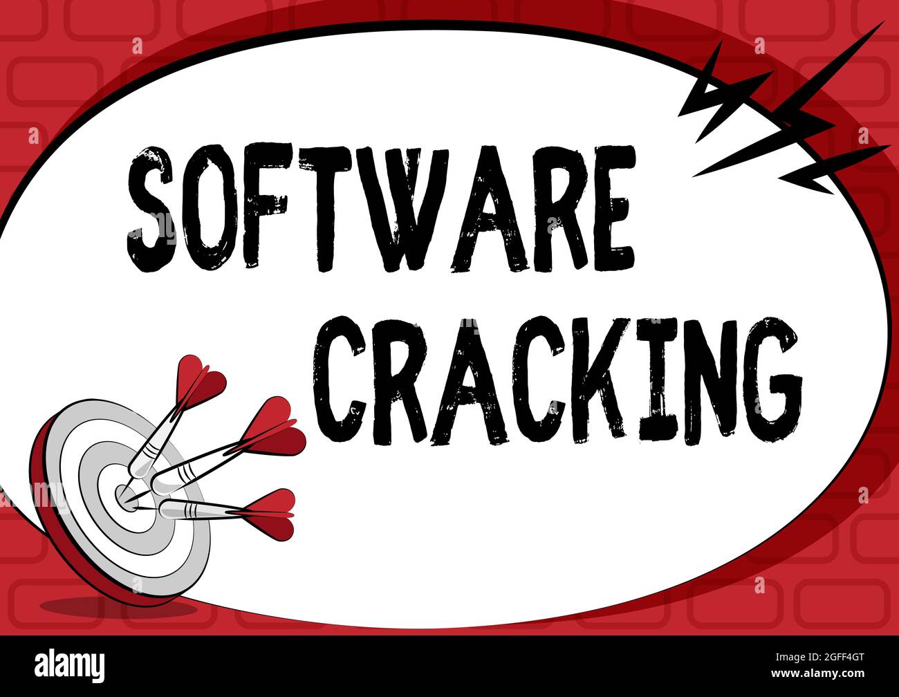 Conceptual display Software Cracking. Business idea modification of ...