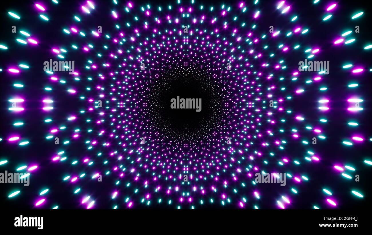 Dense Neon Particles Glittering Background Stock Photo - Alamy