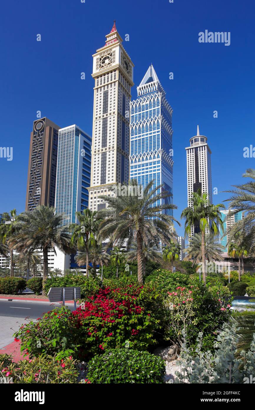 Cityscape of Dubai with modern futuristic architecture , United Arab ...