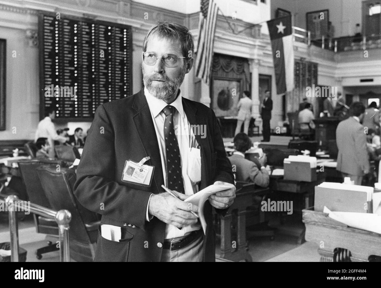 Austin Texas USA, circa 1989: Austin American-Statesman political news ...