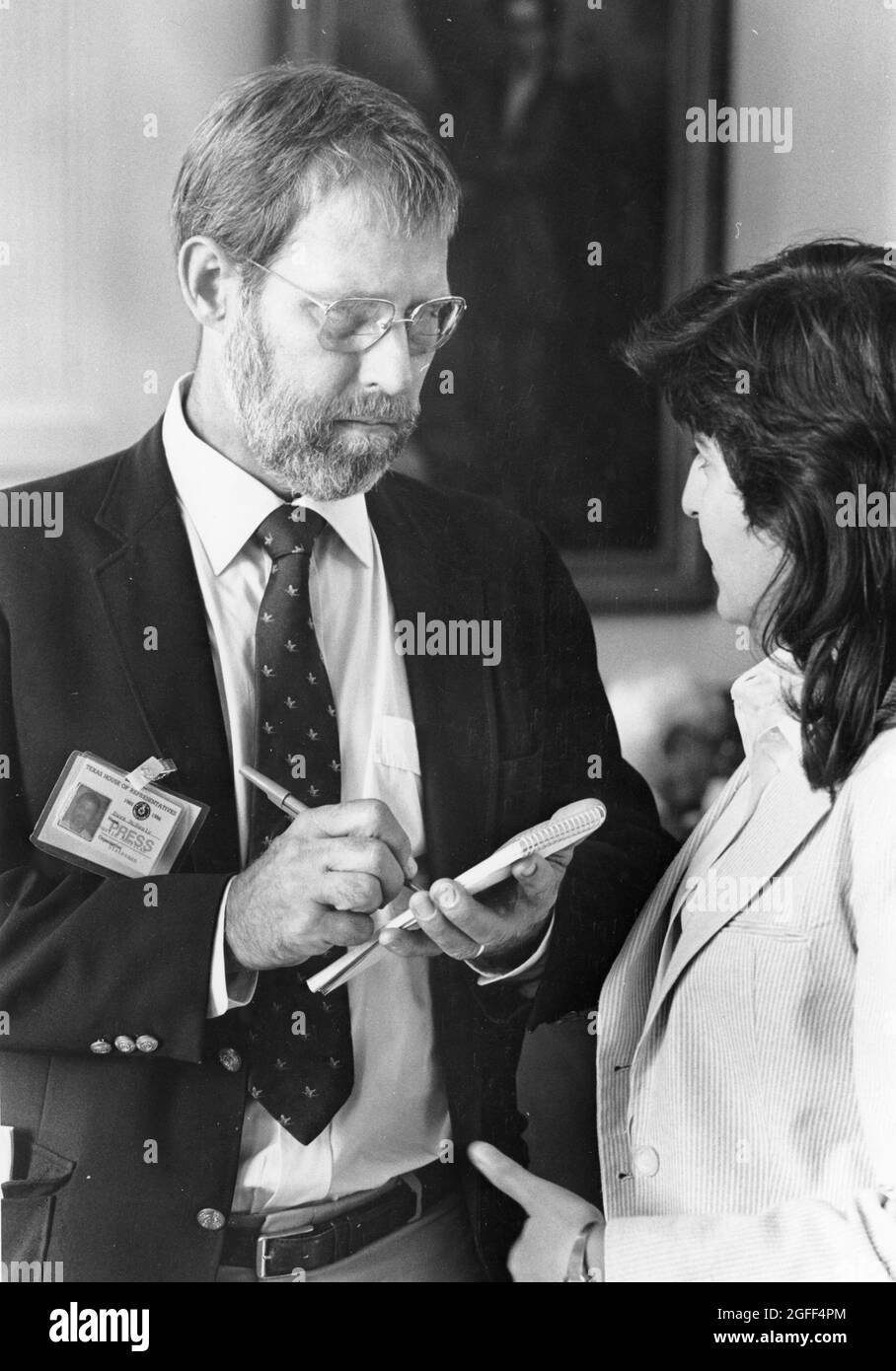 Austin Texas USA, circa 1989: Austin American-Statesman political news ...