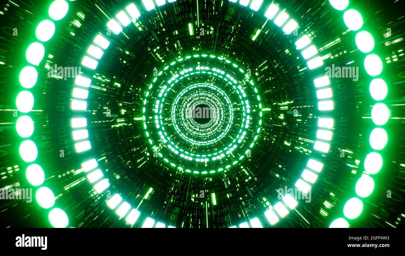 Abstract binary code green tunnel hi-res stock photography and images ... Abstract binary code green tunnel hi-res stock photography and images ...