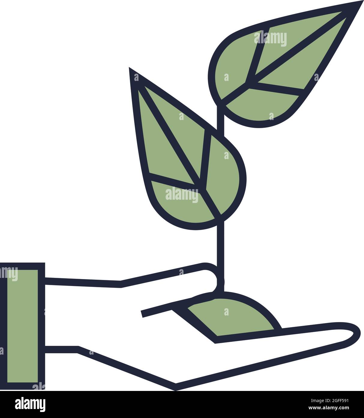 hand lifting plant Stock Vector Image & Art - Alamy