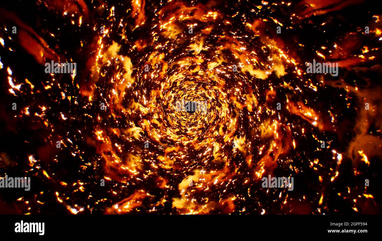 Powerful Burning Spiral Fire Hole Effect Background Stock Photo - Alamy