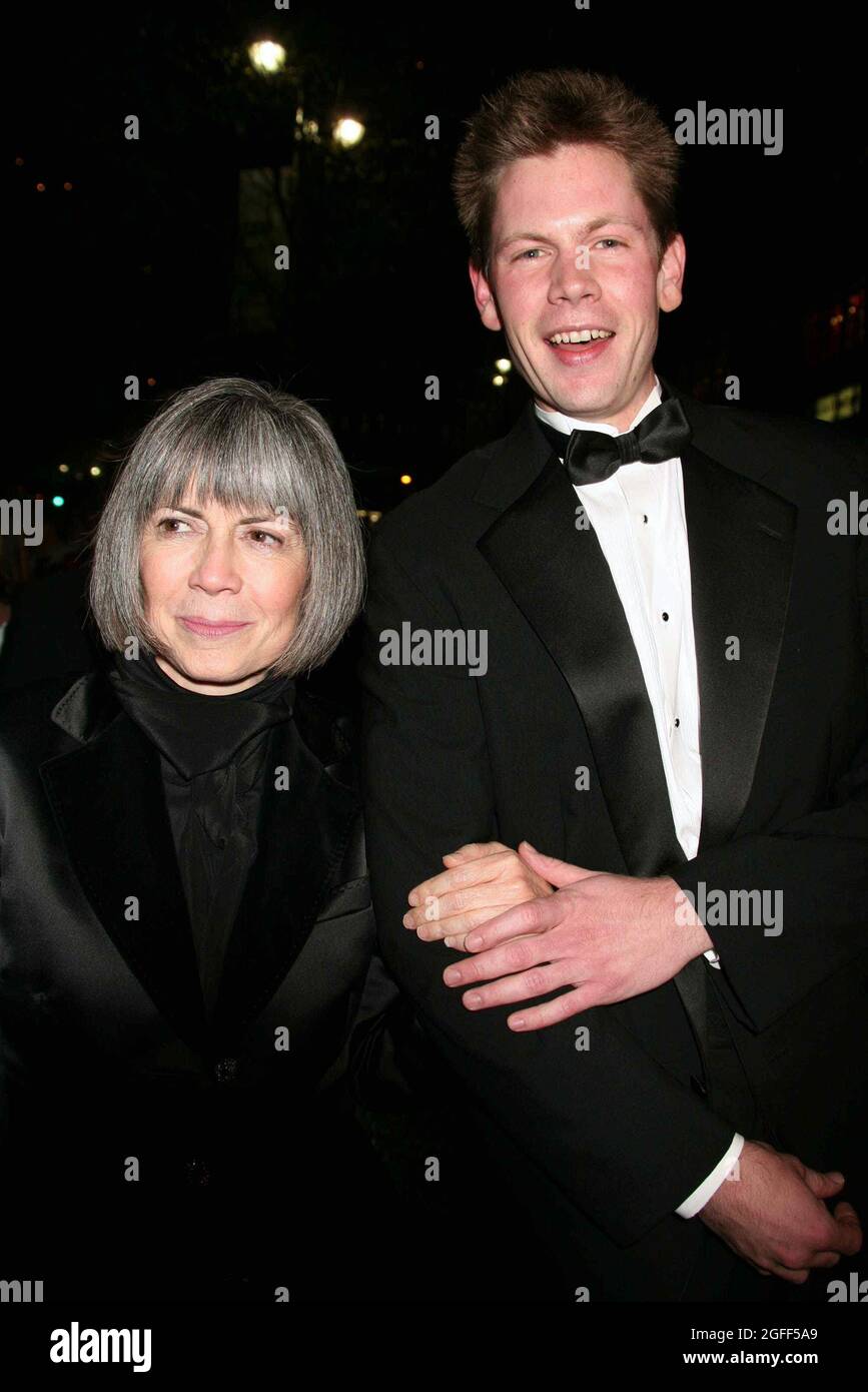 Anne Rice and son Christopher Rice attend the opening night gala ...