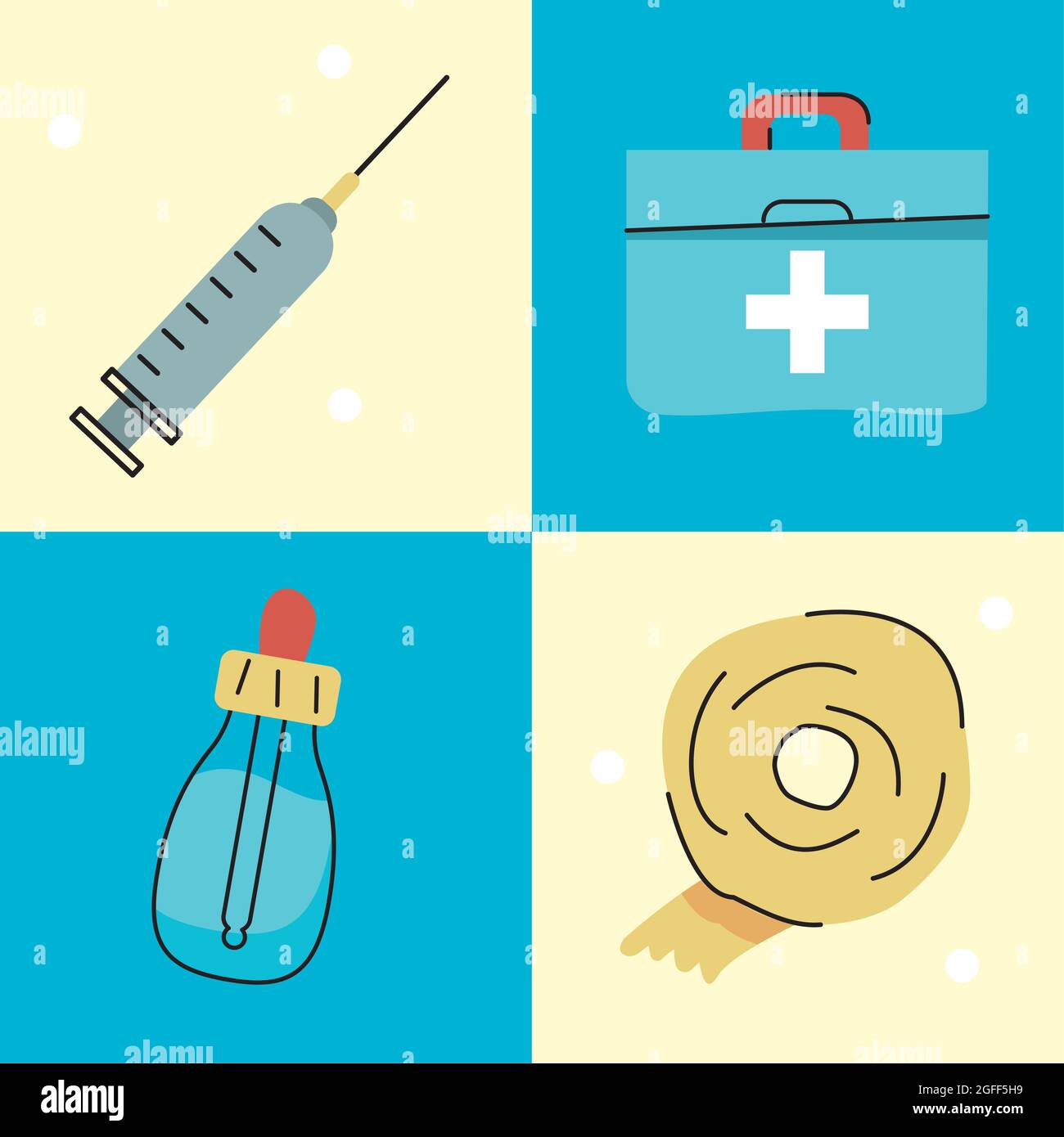 four med kits icons Stock Vector Image & Art - Alamy