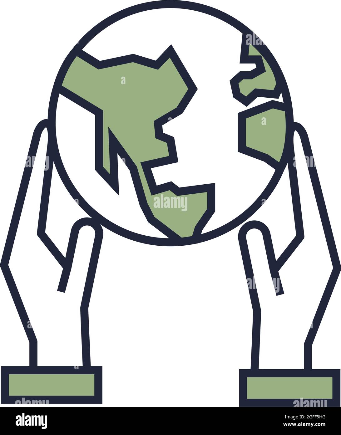 hands lifting earth Stock Vector Image & Art - Alamy