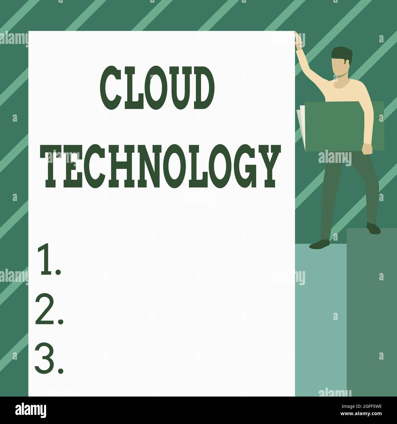 Conceptual display Cloud Technology. Internet Concept on demand availability of computer system ...