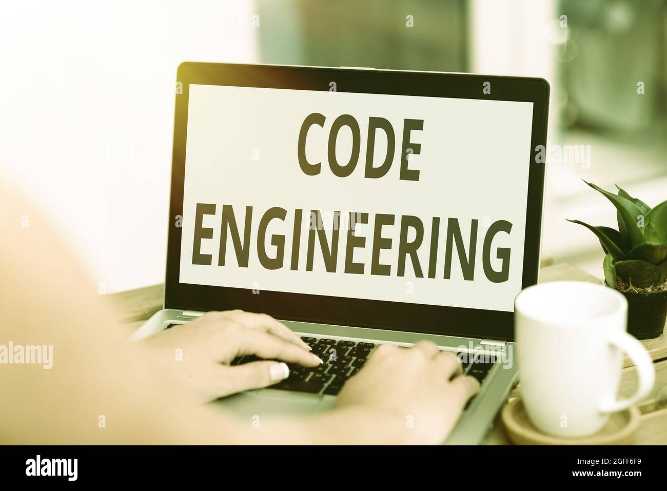 Conceptual display engineering technologies hi-res stock photography ...