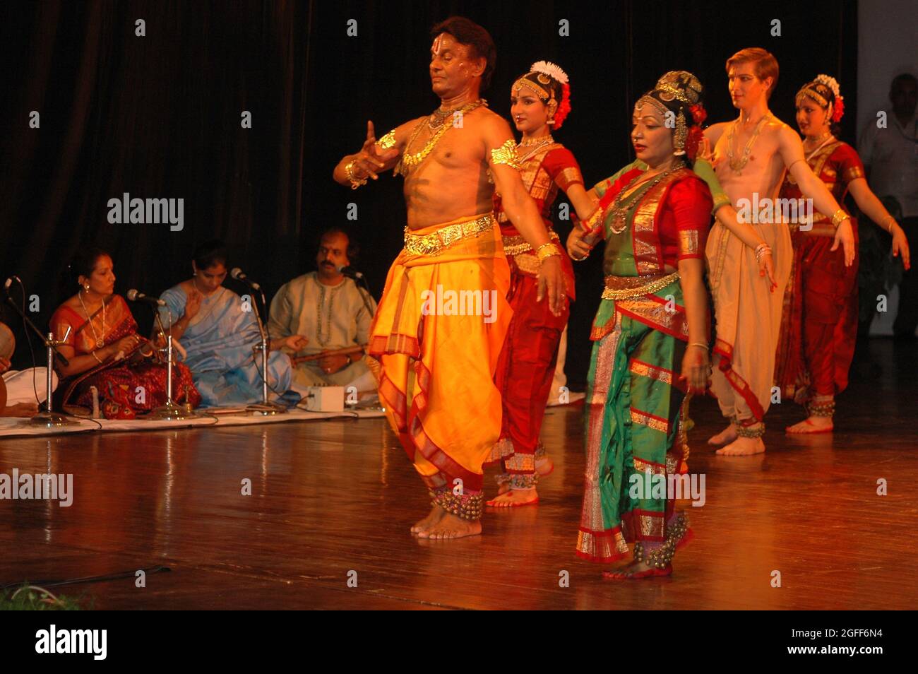 Kuchipudi exponents Raja and Radha Reddy performing with their ...