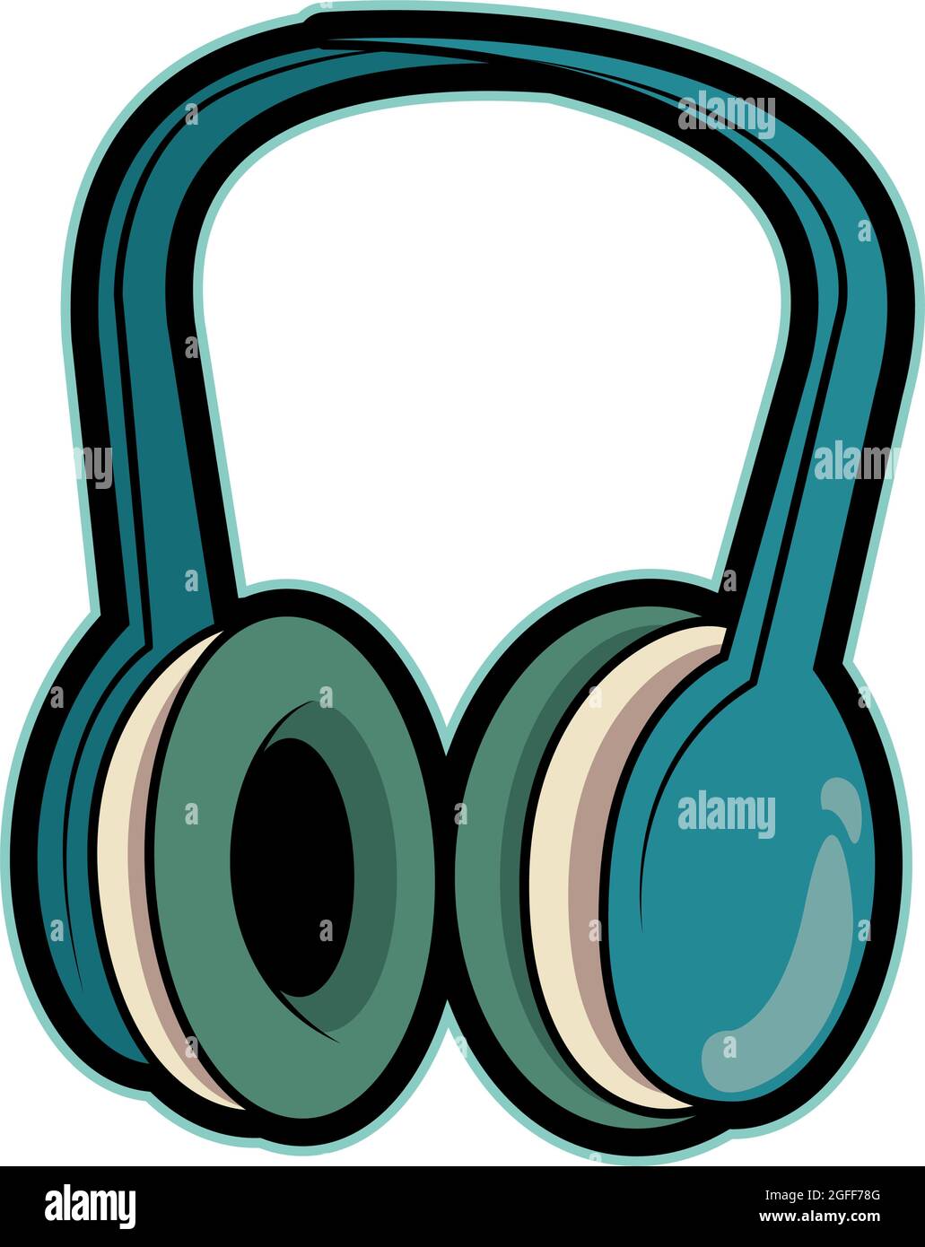 headset patch retro style Stock Vector Image & Art - Alamy