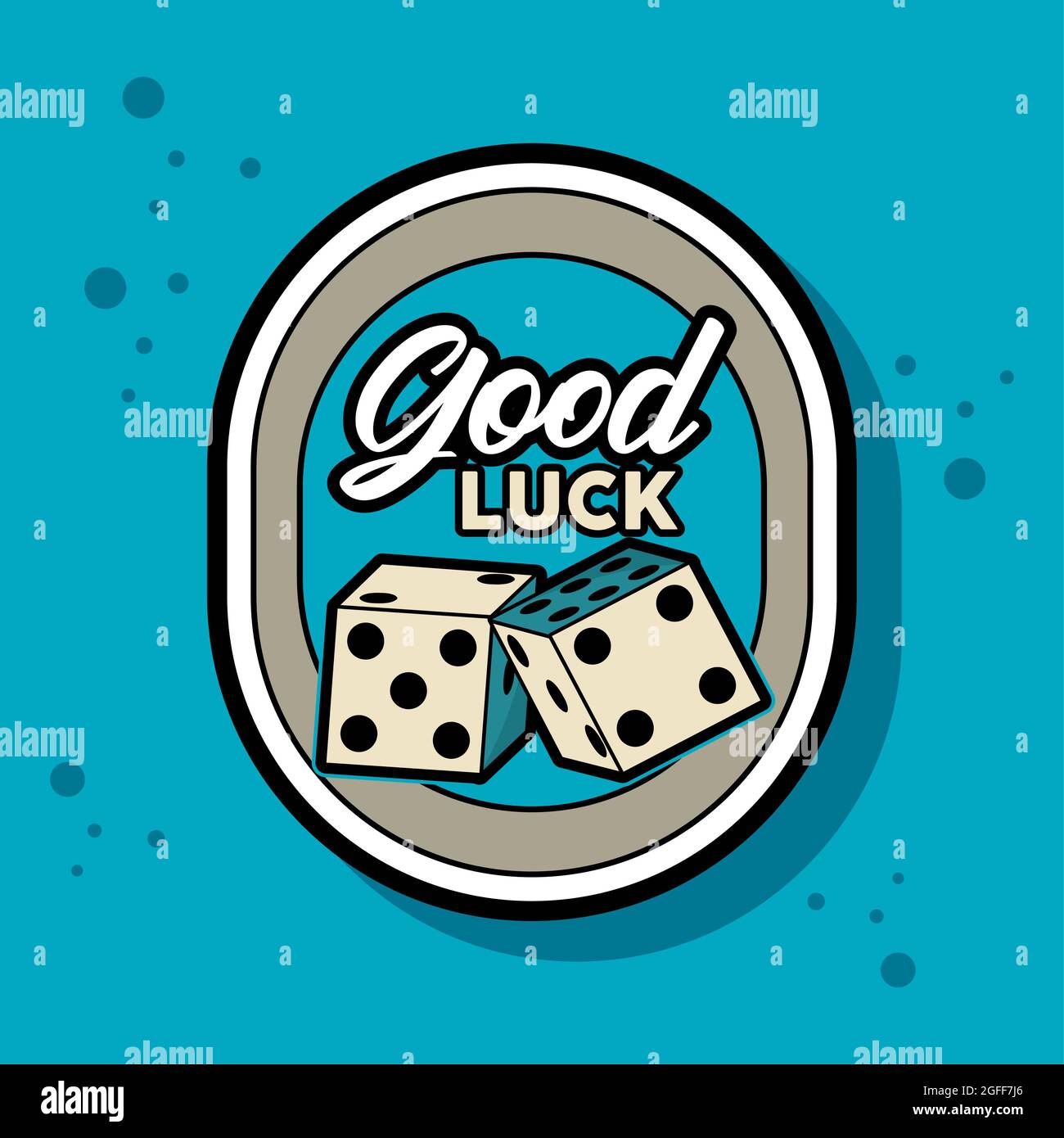 good luck patch retro style Stock Vector Image & Art - Alamy