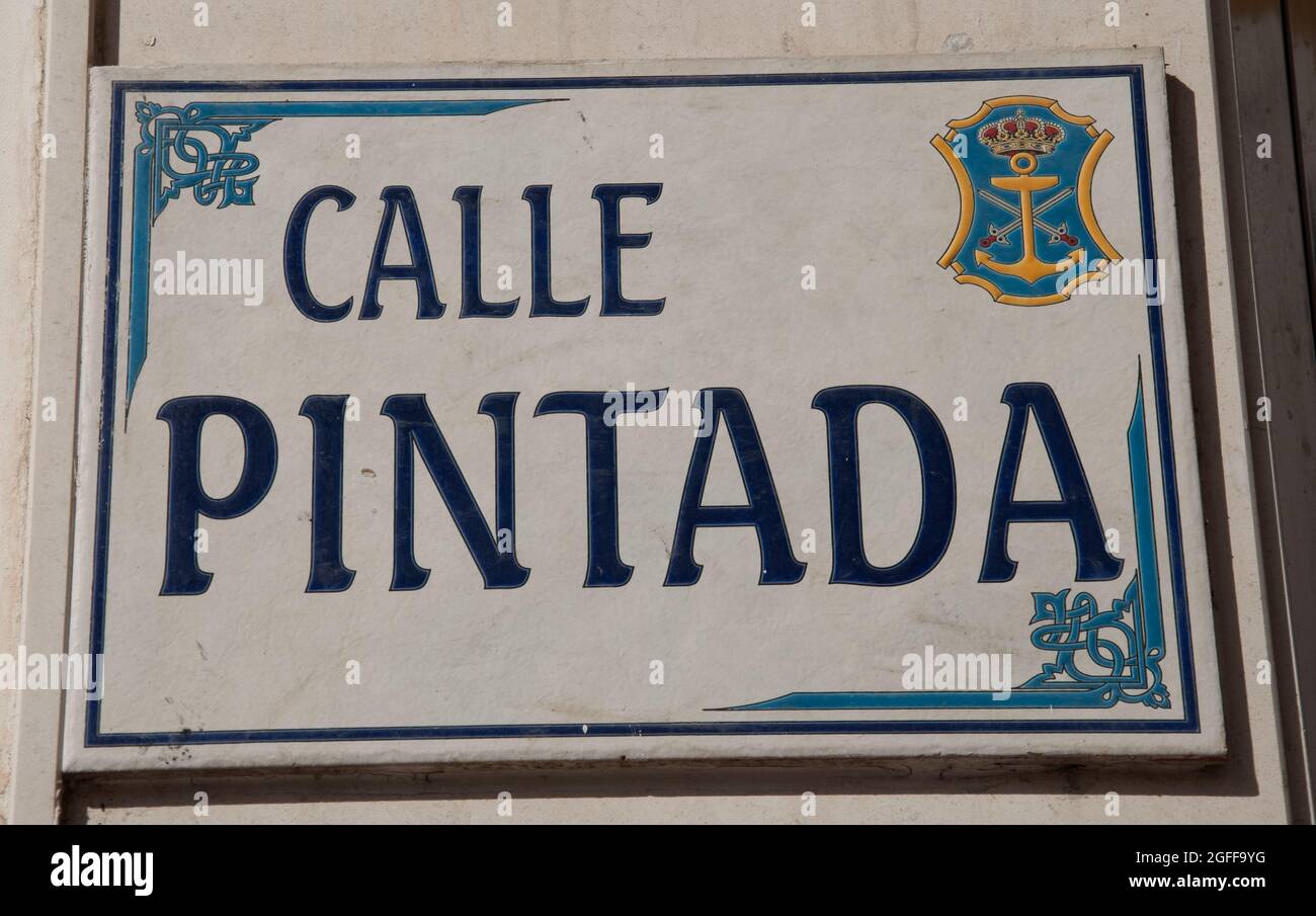 Street Signs Malaga High Resolution Stock Photography and Images - Alamy