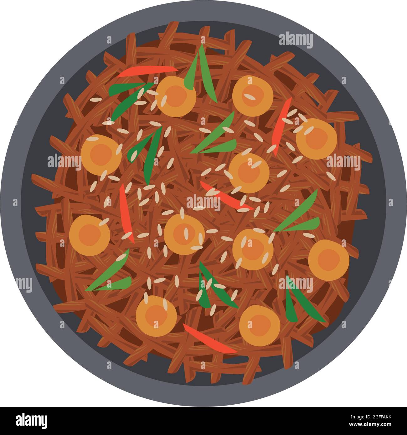 Traditional korean dish kimchi Stock Vector Images - Alamy