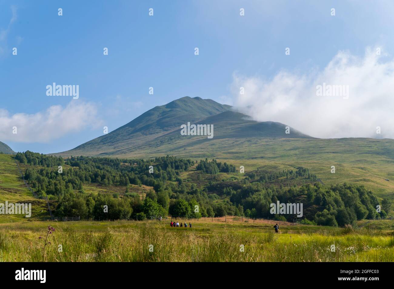 Scottish mountains in mist hi-res stock photography and images - Alamy