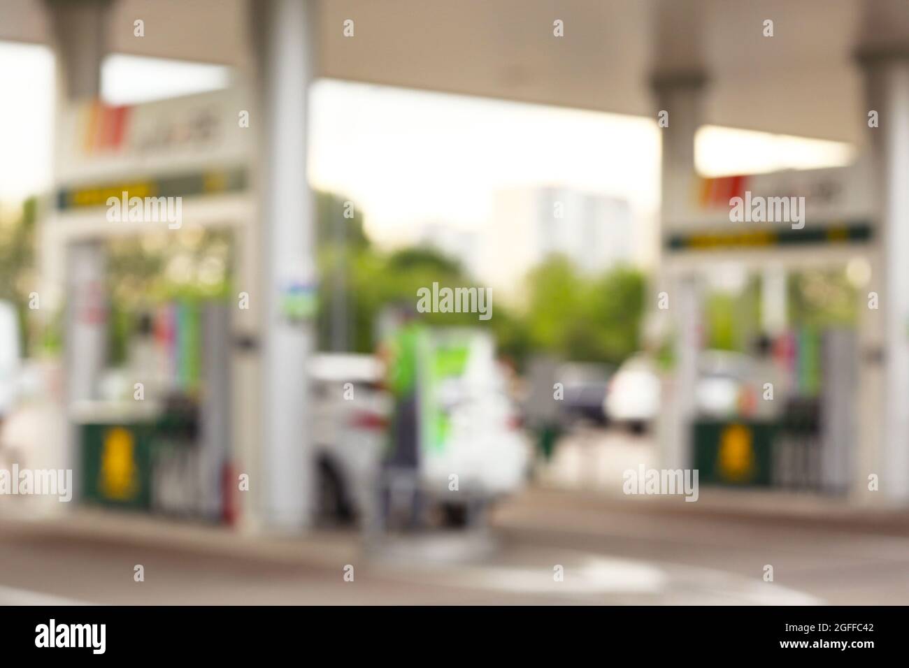 Modern petrol station Stock Photo - Alamy