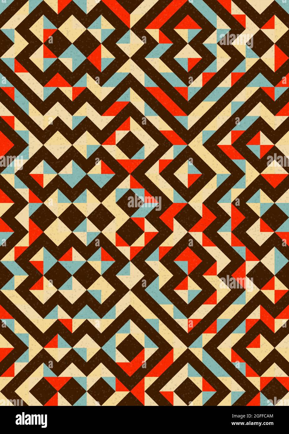 Abstract Geometrical generative computational art illustration Stock ...