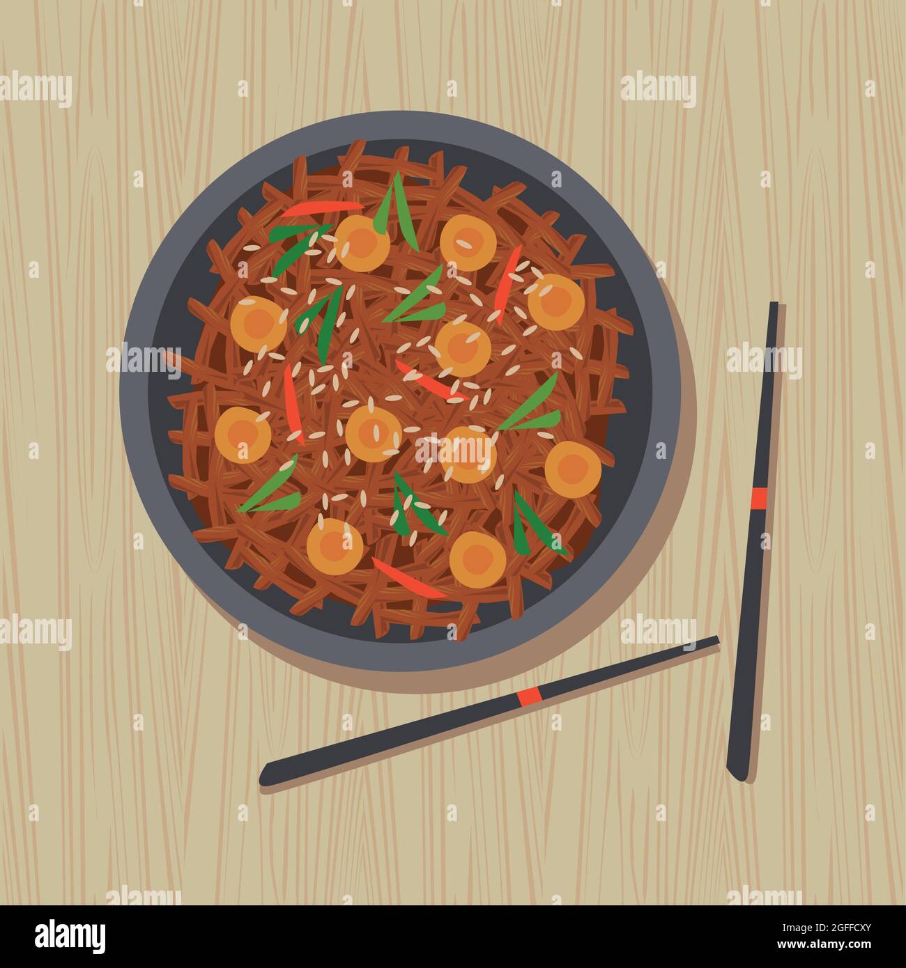 Korean cuisine traditional kimchi Stock Vector Images - Alamy
