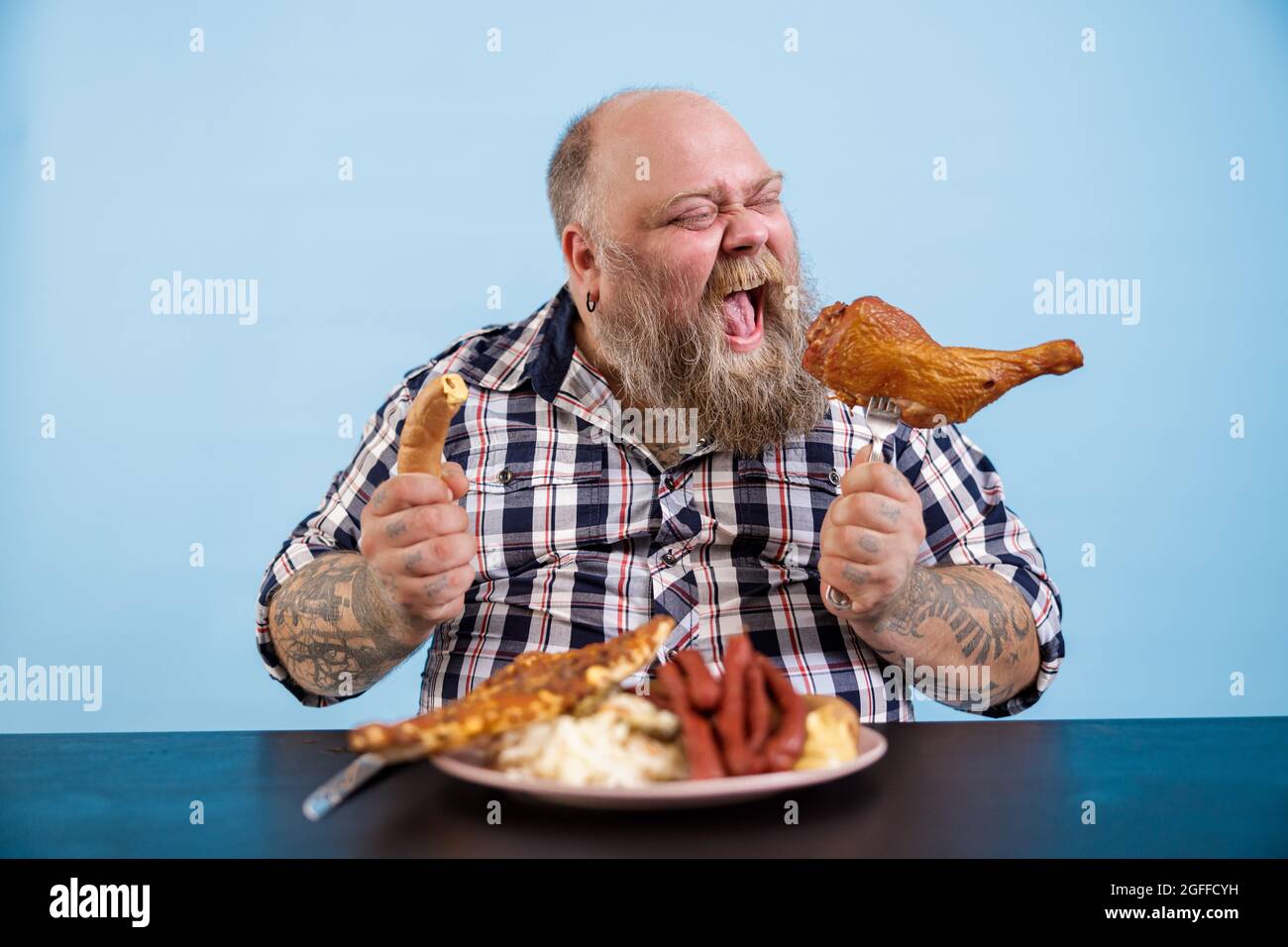 Fat rich man hi-res stock photography and images - Alamy