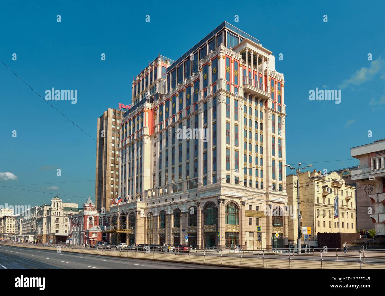 View of Krasnoprudny Business Center or Imperial Plaza multifunctional ...