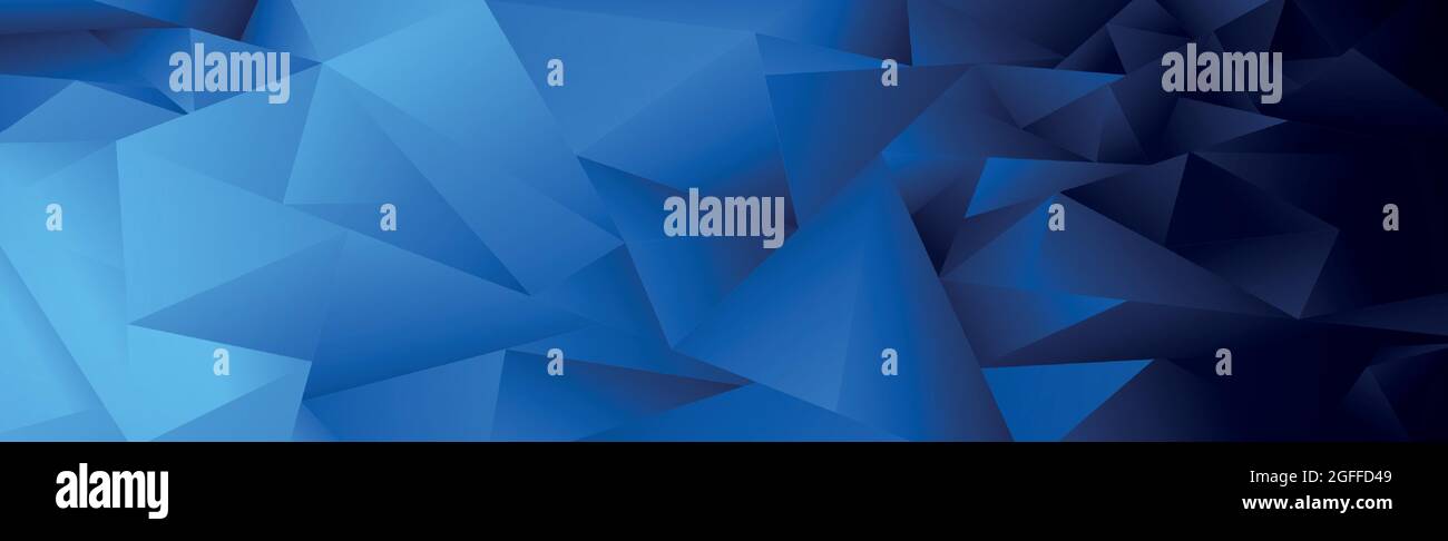 Abstract blue gradient triangles of different sizes - Vector ...