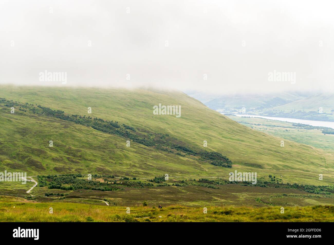 Scottish mountains in mist hi-res stock photography and images - Alamy