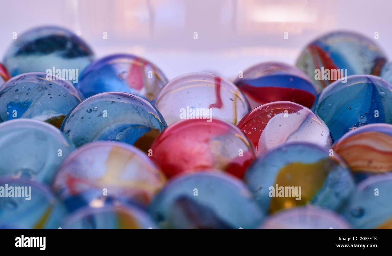 Group of Marbles Colorful with shadow on white background Stock Photo ...