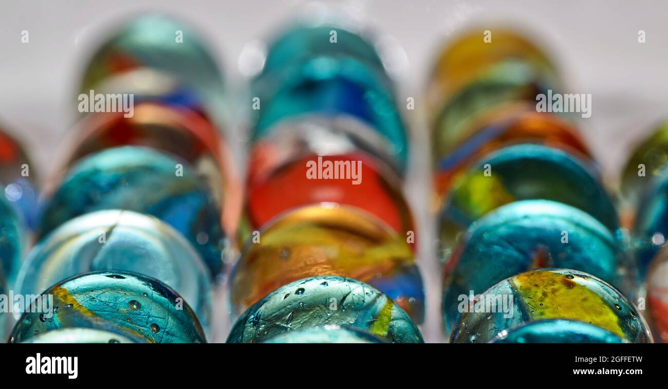 Group of Marbles Colorful with shadow on white background Stock Photo ...