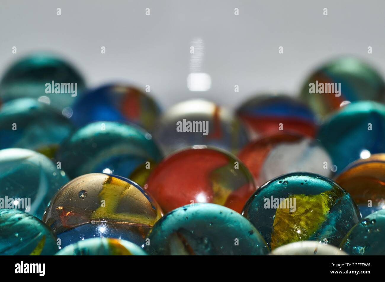 Group of Marbles Colorful with shadow on white background Stock Photo ...