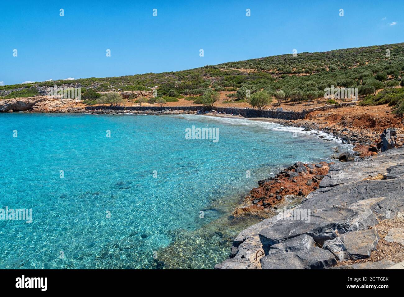 Kolokitha Beach on the Greek island of Crete Stock Photo - Alamy