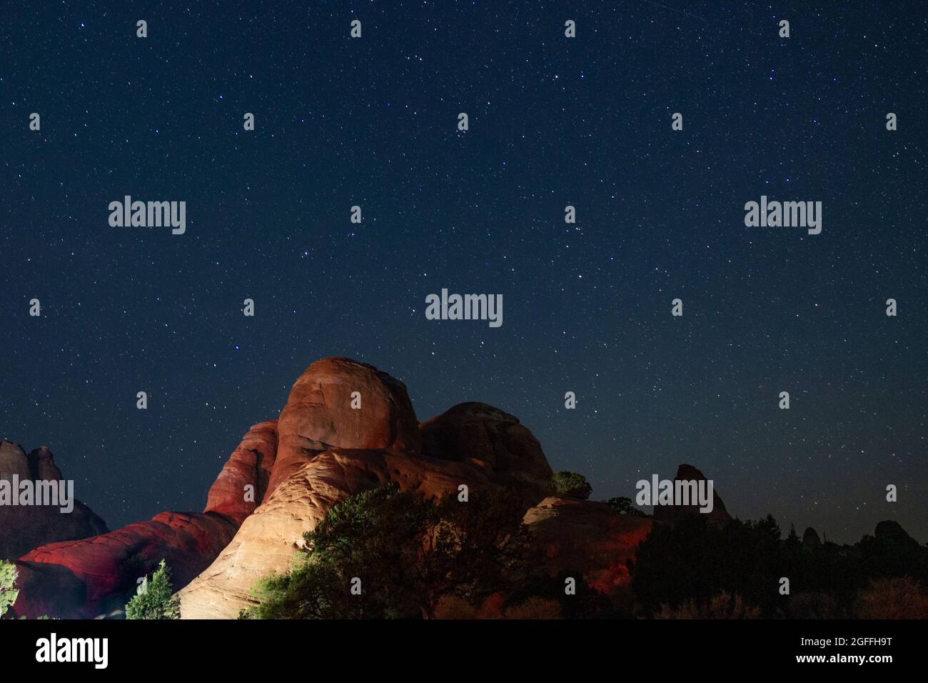 Utah night sky rock hi-res stock photography and images - Alamy