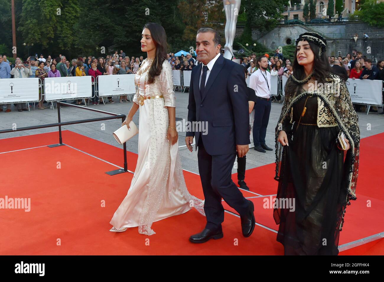 Karlovy Vary, Czech Republic. 25th Aug, 2021. L-R actress Avan Jamal ...