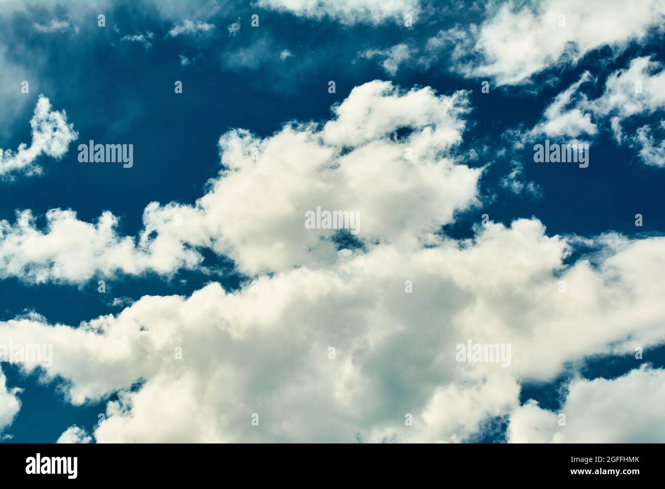 blue sky with white clouds close-up, sky before rain Stock Photo - Alamy