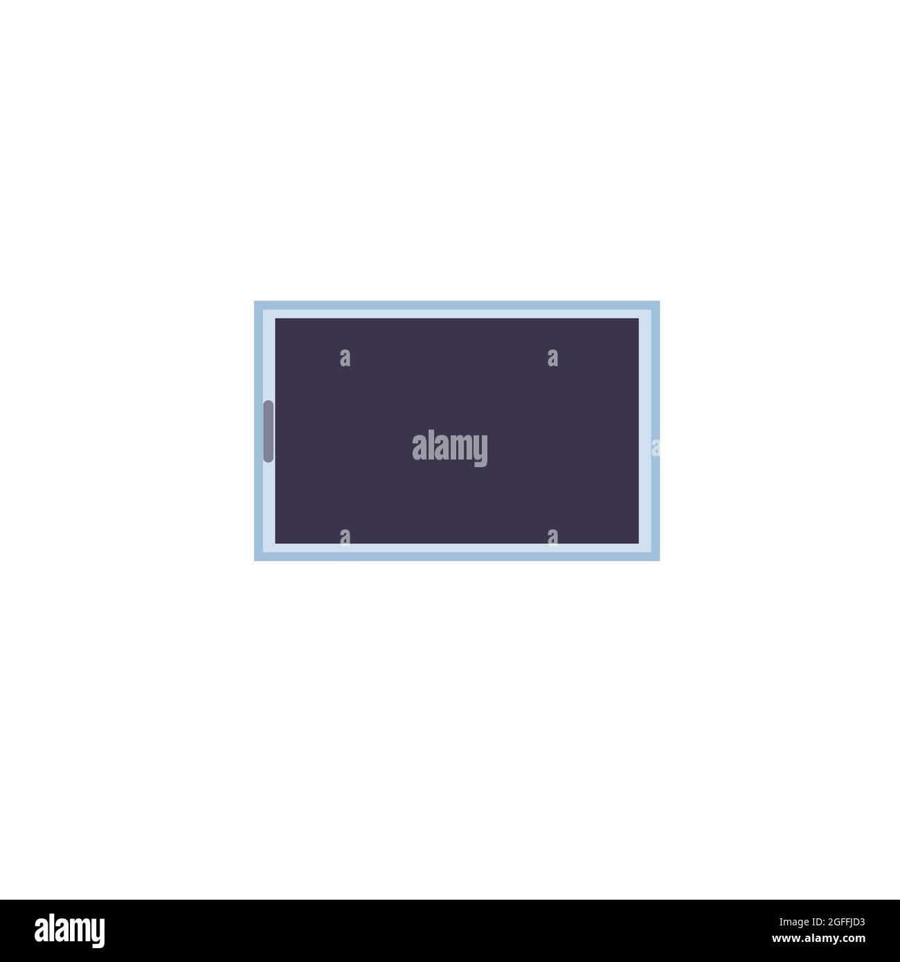 Flat cartoon tablet,modern electronic equipment and mobile digital ...