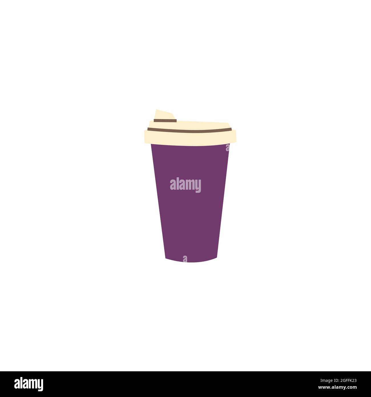 Flat cartoon plastic cup,fast food restaurant and cafe vector ...