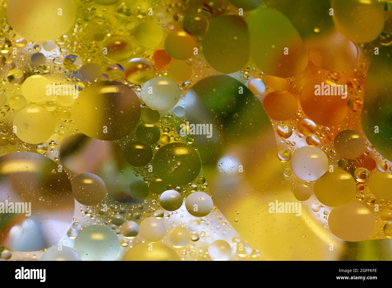floating in the water abstract colorful oil drops Stock Photo - Alamy