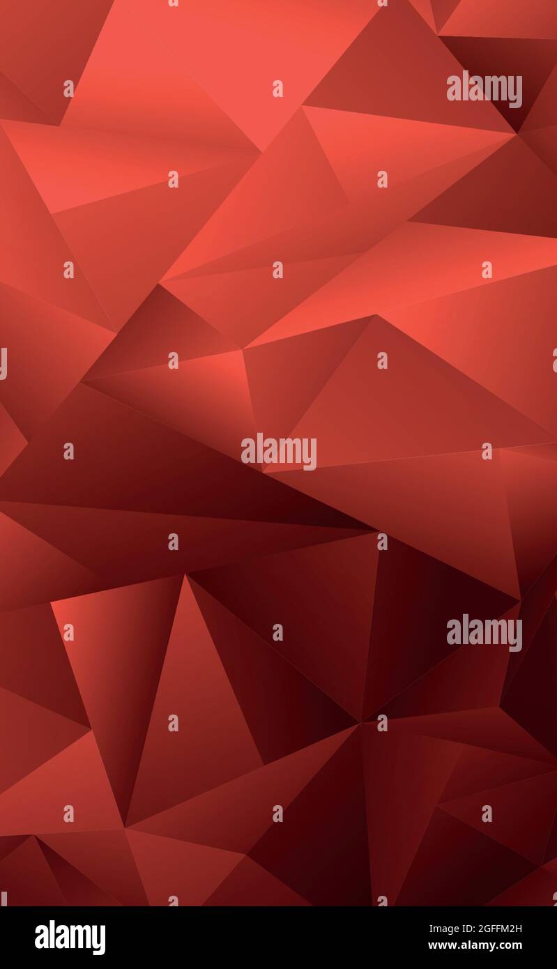 Abstract red gradient triangles of different sizes - Vector illustration Stock Vector Image ...