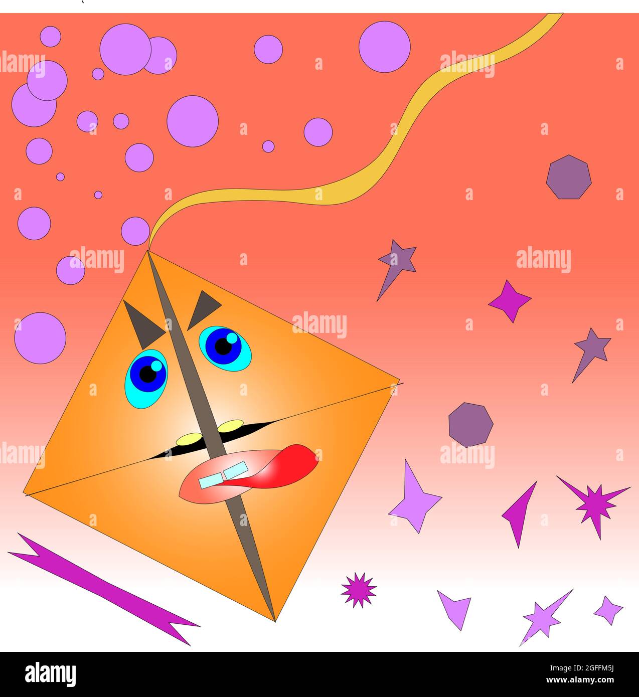 Kite wind Stock Vector Images - Alamy