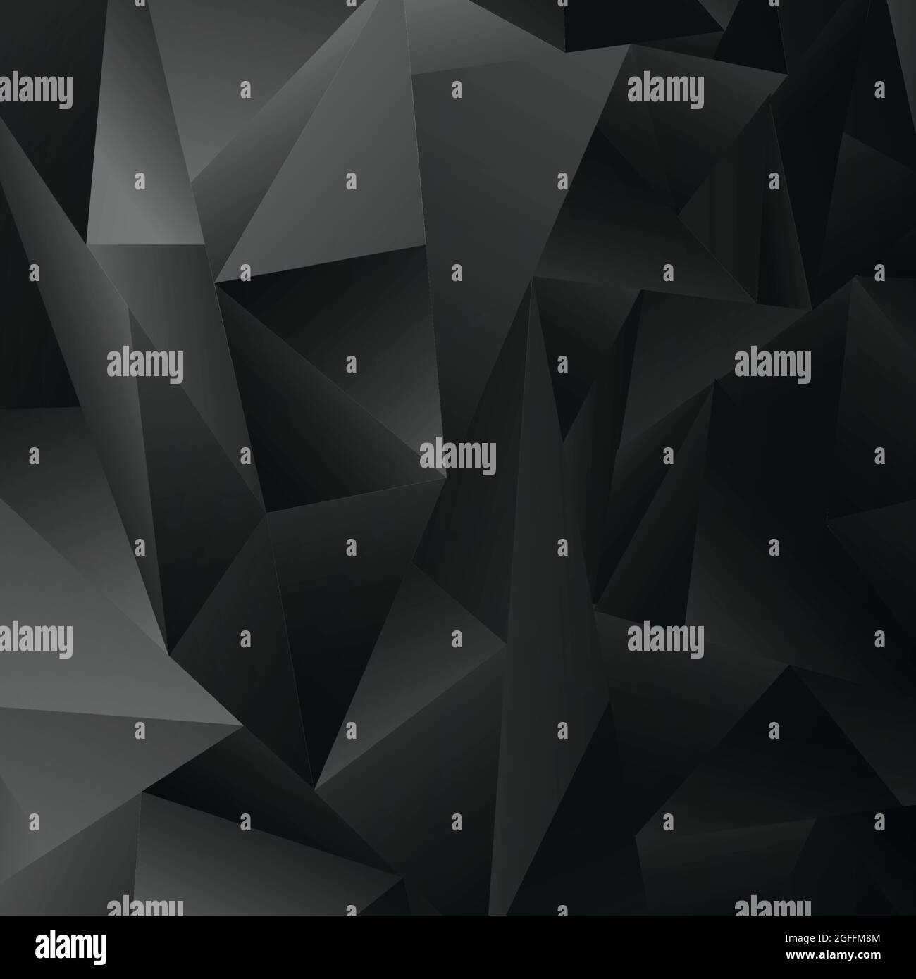 Abstract black and gray gradient triangles of different sizes - Vector ...