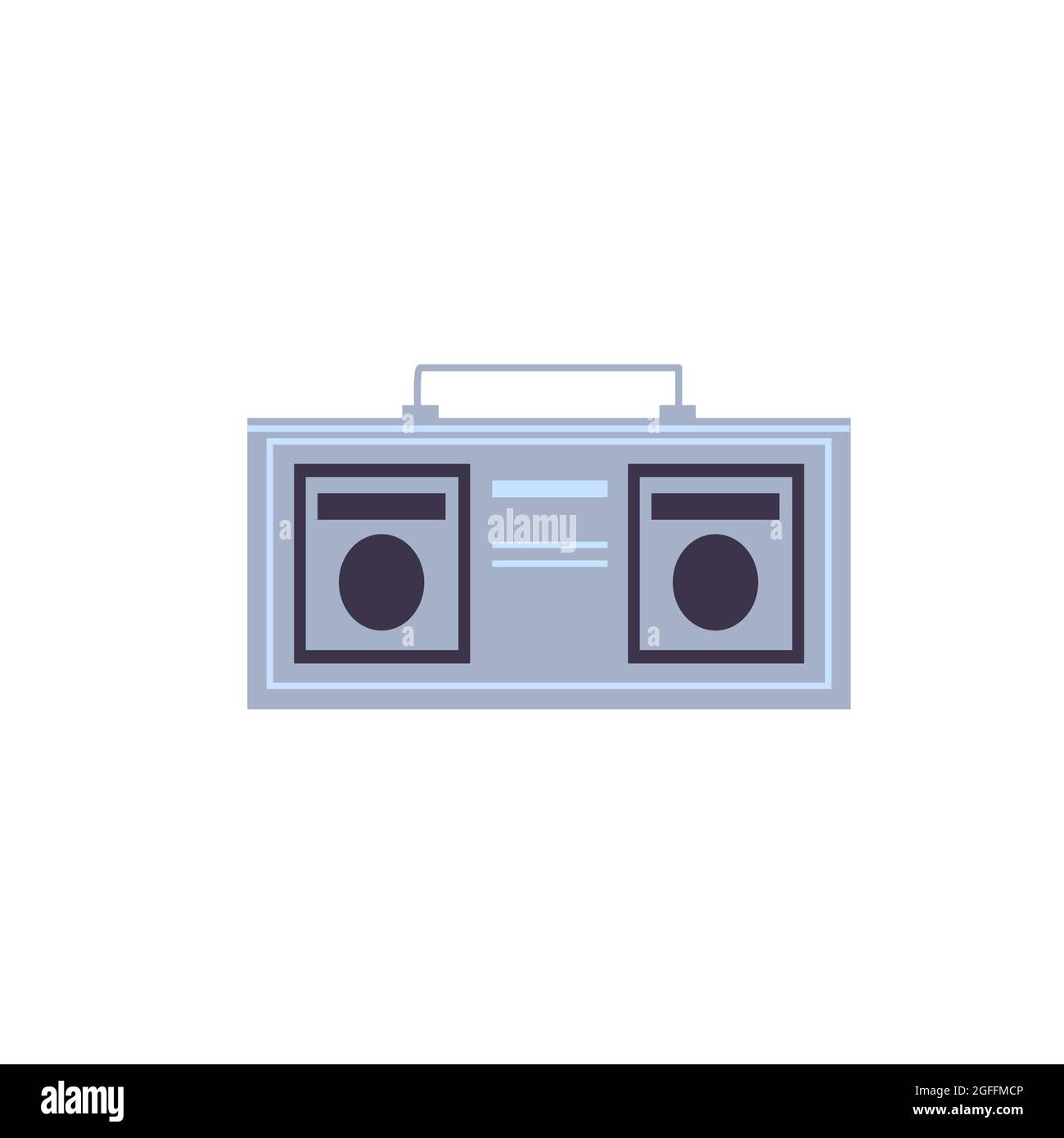 Flat cartoon music player boombox,electronic equipment home appliances ...