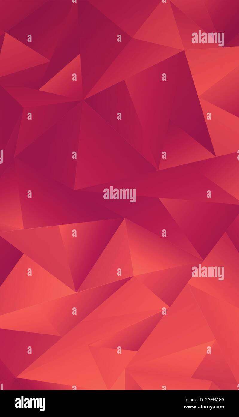 Abstract red gradient triangles of different sizes - Vector ...