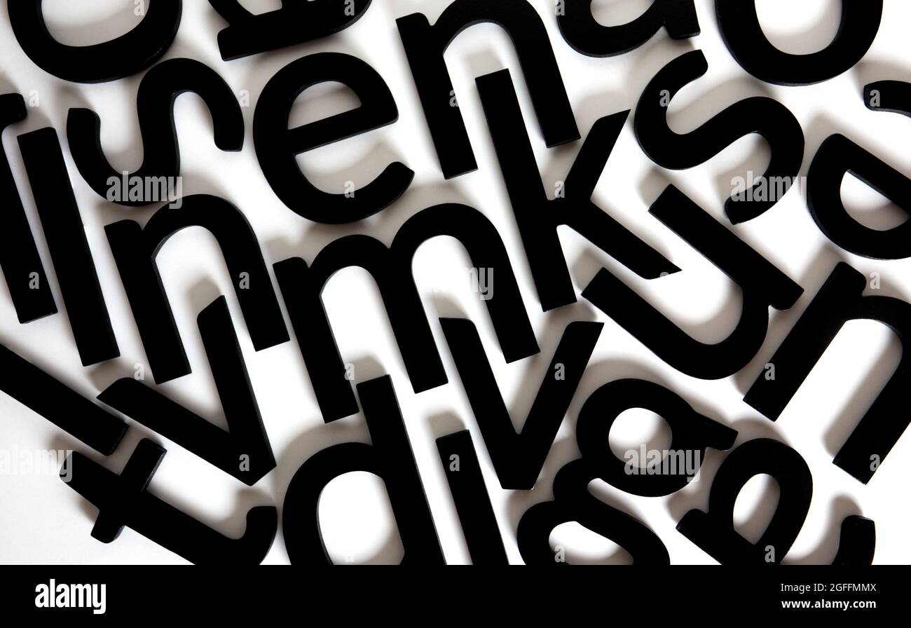 Random letters letter alphabet hi-res stock photography and images - Alamy