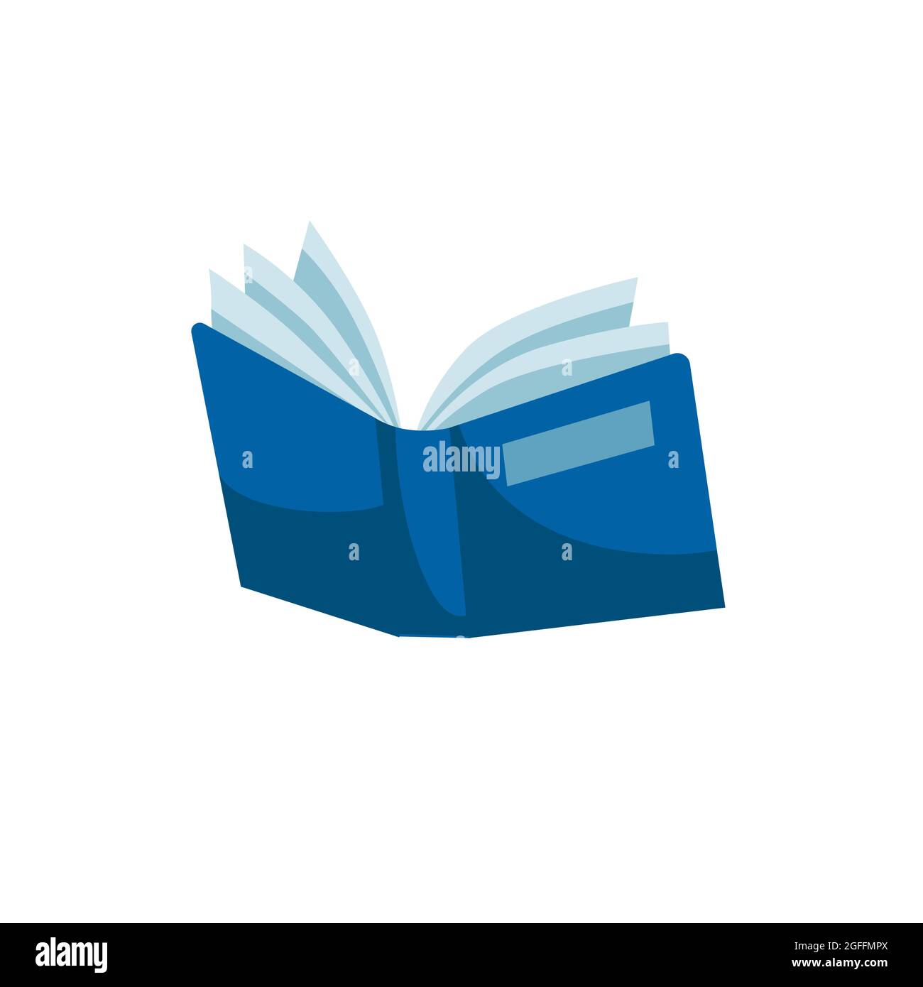 Flat cartoon book,reading and learning vector illustration concept ...