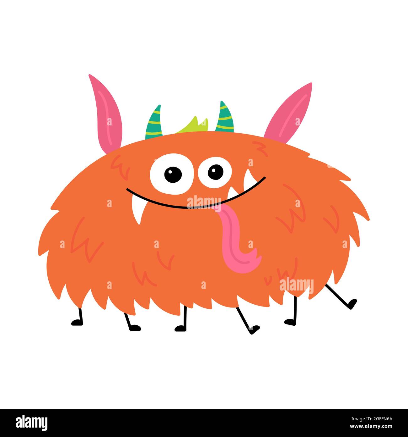 Cartoon funny slime monster hi-res stock photography and images - Alamy