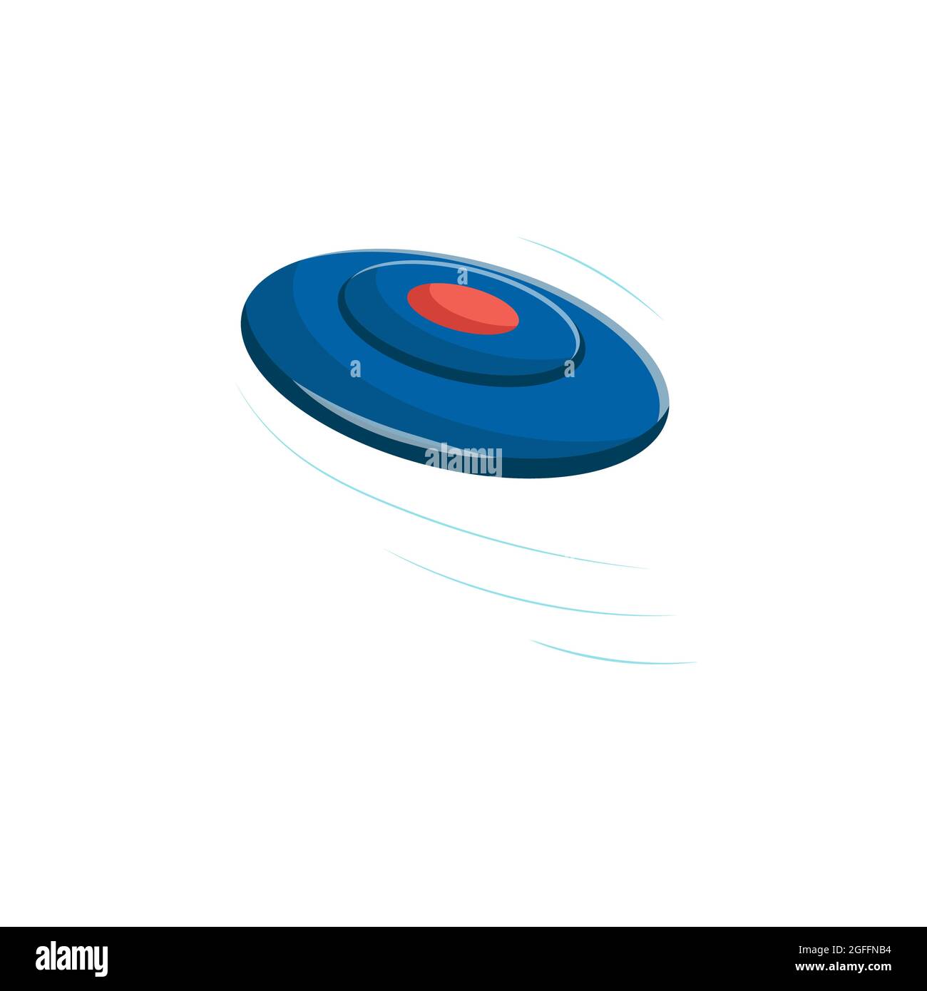 Flat cartoon flying disc,healthy lifestyle,sports activities vector ...