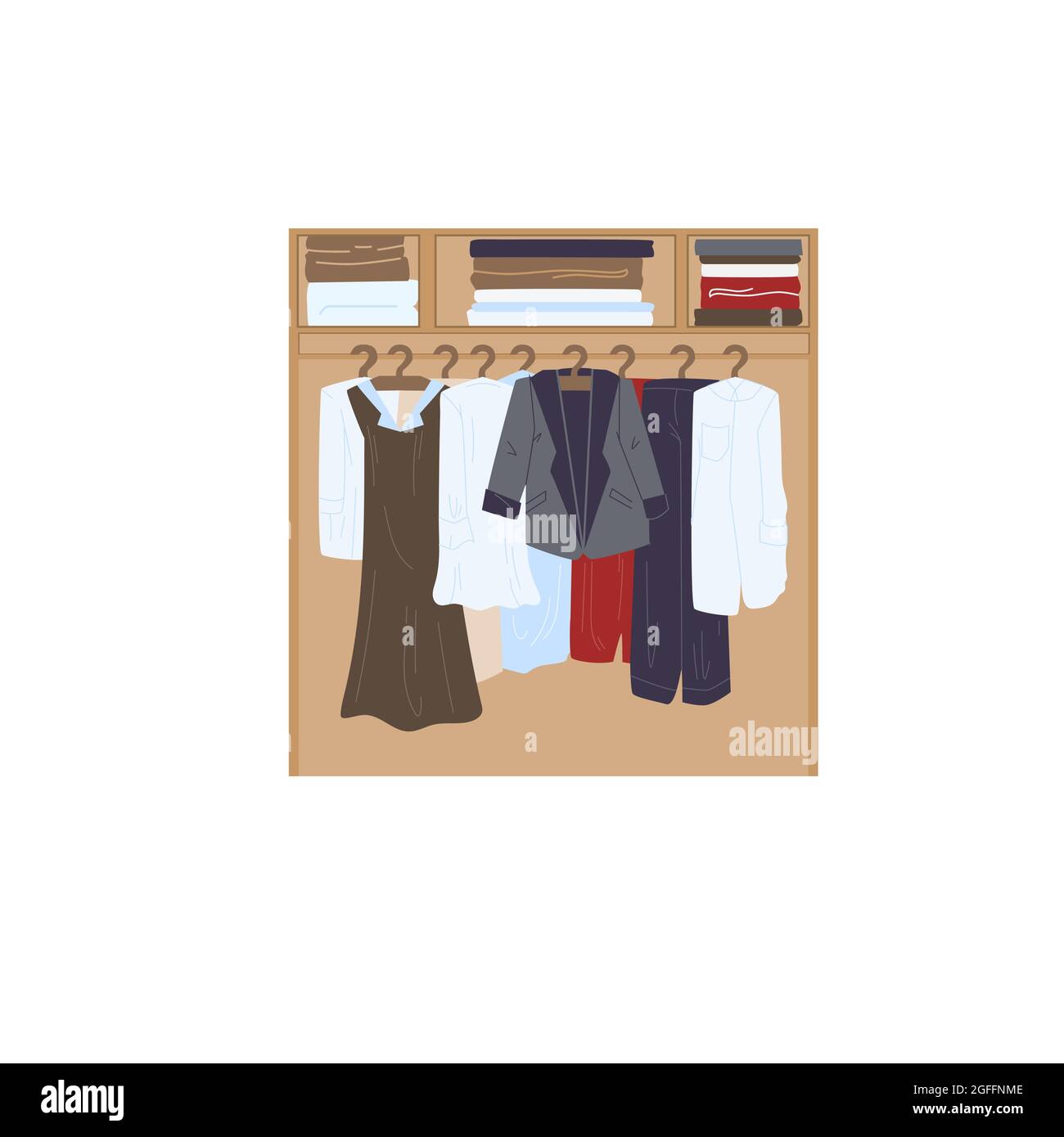 Cartoon Wardrobe High Resolution Stock Photography and Images - Alamy