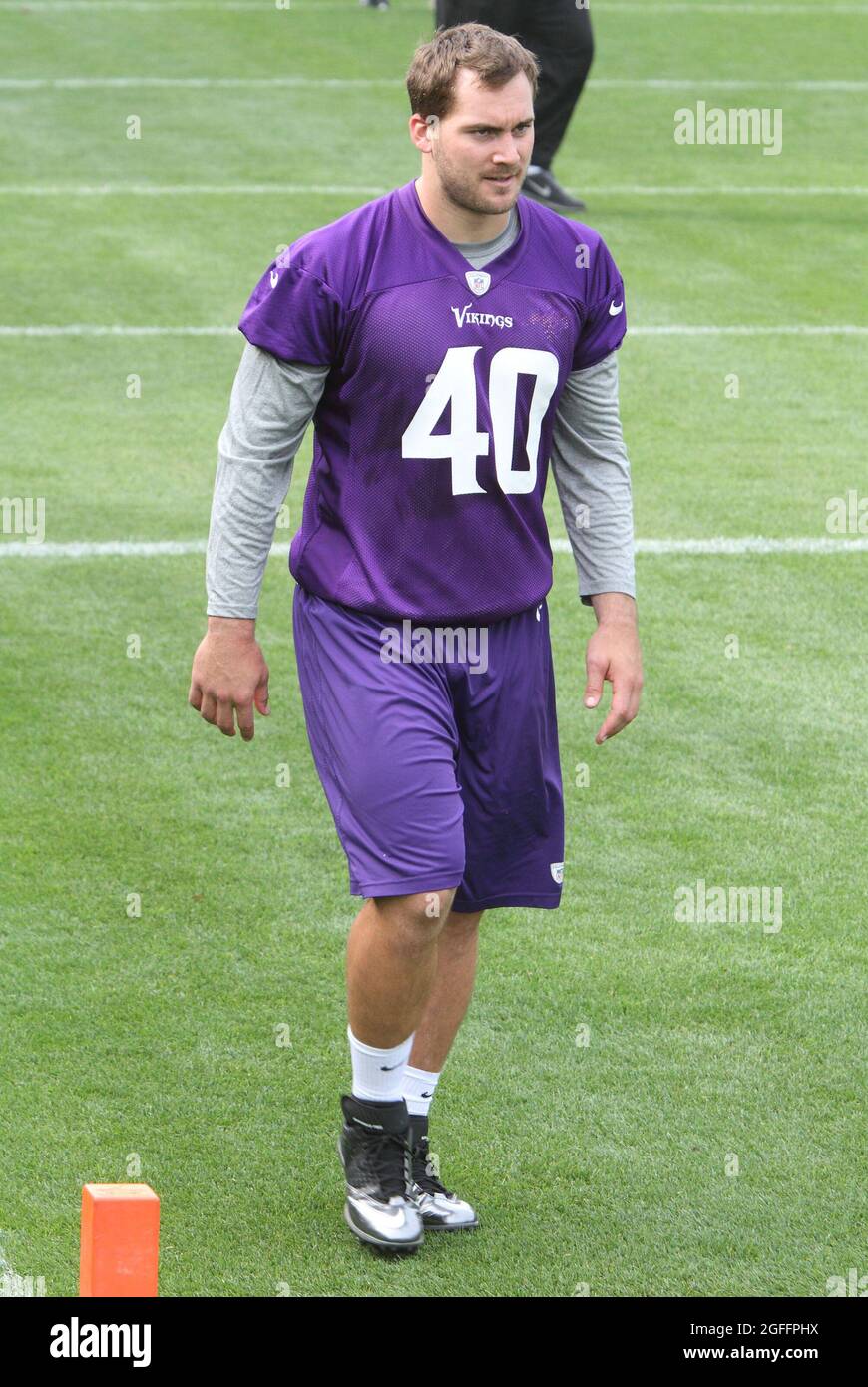 London. UK. Rhett Ellison at Minnesota Vikings here for Sunday's NFL ...